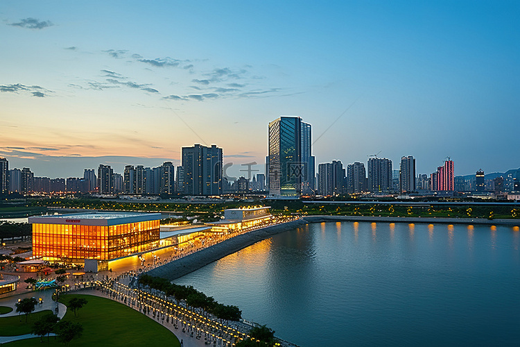 有 jnao 河的城市背景图片免费下载_海报banner/高清大图_千库网(图片编号7000972)