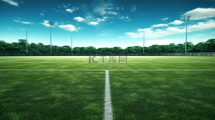 3d 渲染的足球场背景图片免费下载_海报banner/高清大图_千库网(图片编号6747258)