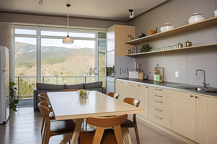 韩国金平出租现代豪华公寓内的厨房背景图片免费下载_海报banner/高清大图_千库网(图片编号7000665)