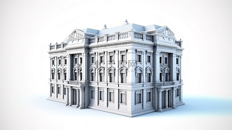 单个银行大楼的孤立 3d 渲染背景图片免费下载_海报banner/高清大图_千库网(图片编号6751516)