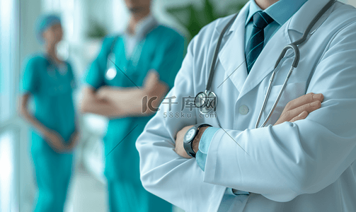 医院的医生检查医疗高清摄影大图-千库网