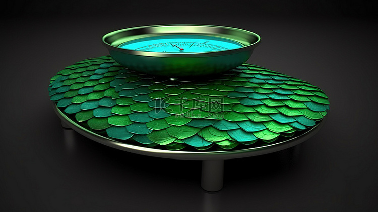 翡翠鳞片的 3d 渲染背景图片免费下载_海报banner/高清大图_千库网(图片编号6884417)