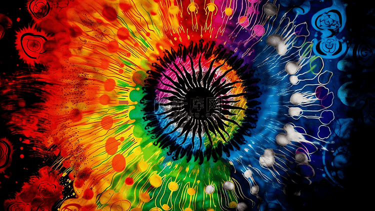 彩色色彩鲜明多种色彩背景图片免费下载_海报banner/高清大图_千库网(图片编号6656953)