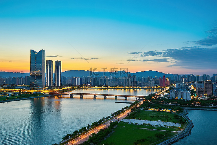 有 jnao 河的城市背景图片免费下载_海报banner/高清大图_千库网(图片编号6992611)