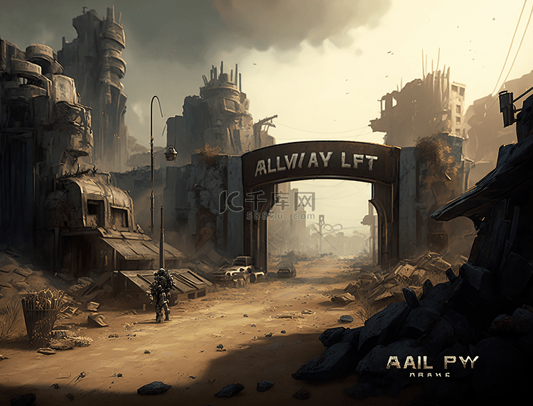 战斗战争废墟背景图片免费下载_海报banner/高清大图_千库网(图片编号6656965)