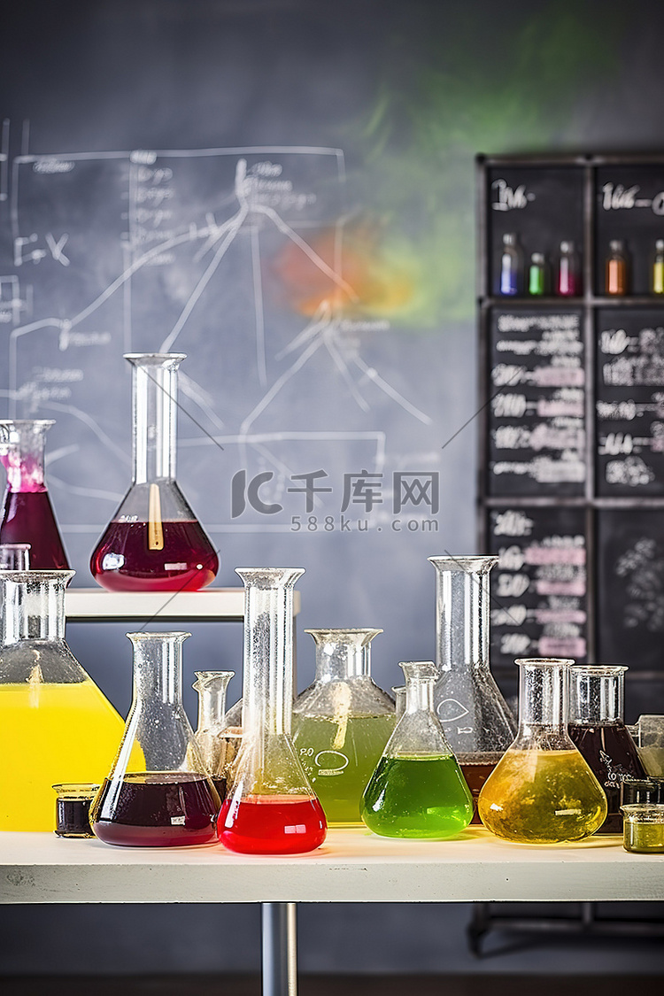 黑板上的各种实验室实验背景图片免费下载_海报banner/高清大图_千库网(图片编号7030650)
