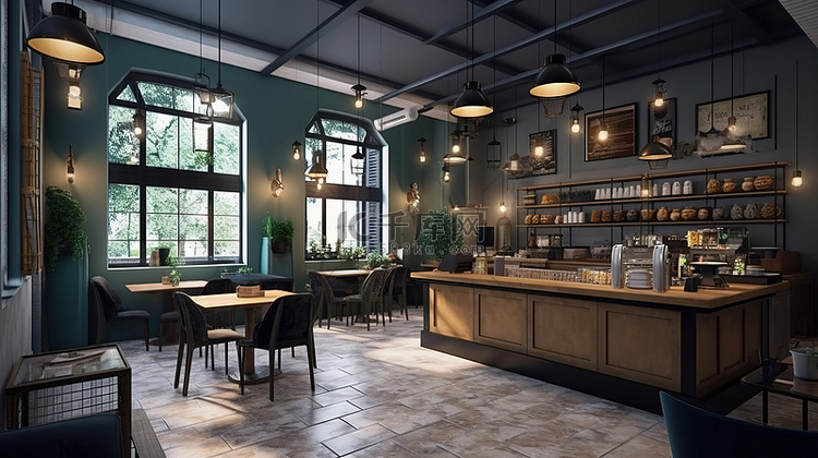 咖啡店和咖啡馆背景图片免费下载_海报banner/高清大图_千库网(图片编号6718332)