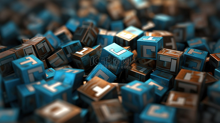 3d linkedin 图标簇背景图片免费下载_海报banner/高清大图_千库网(图片编号6904619)