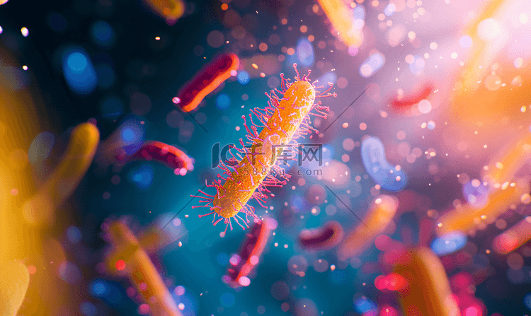 显微镜细菌医疗高清摄影大图-千库网