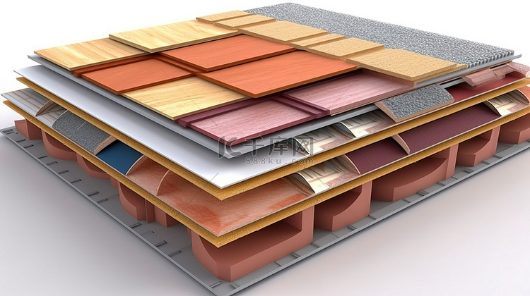 3D 屋顶系统设计插图背景图片免费下载_海报banner/高清大图_千库网(图片编号6829962)