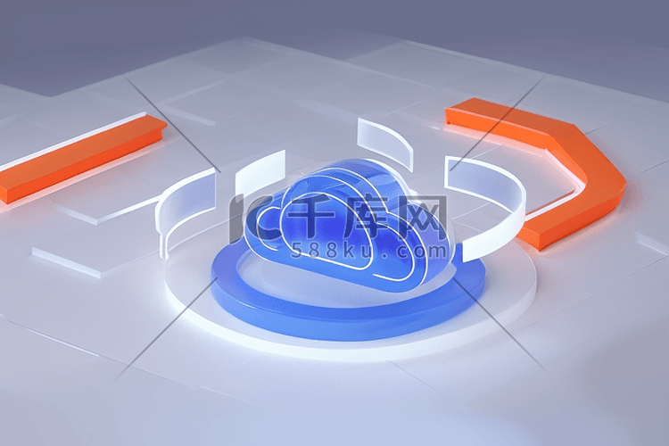 立体金融商务办公3DICON图标背景100高清图片高清摄影大图-千库网