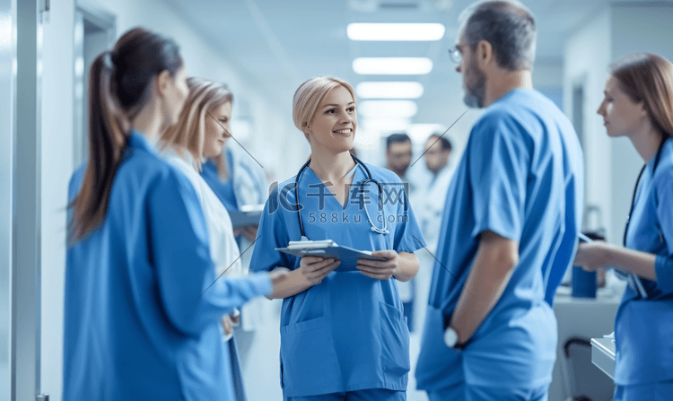 医生给病人看病高清摄影大图-千库网