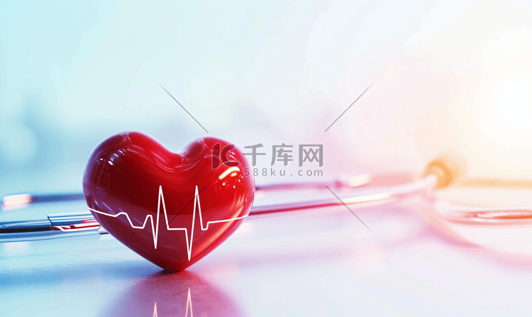 医疗心率测试高清摄影大图-千库网