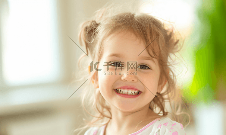 小女孩去牙科诊所看牙高清摄影大图-千库网