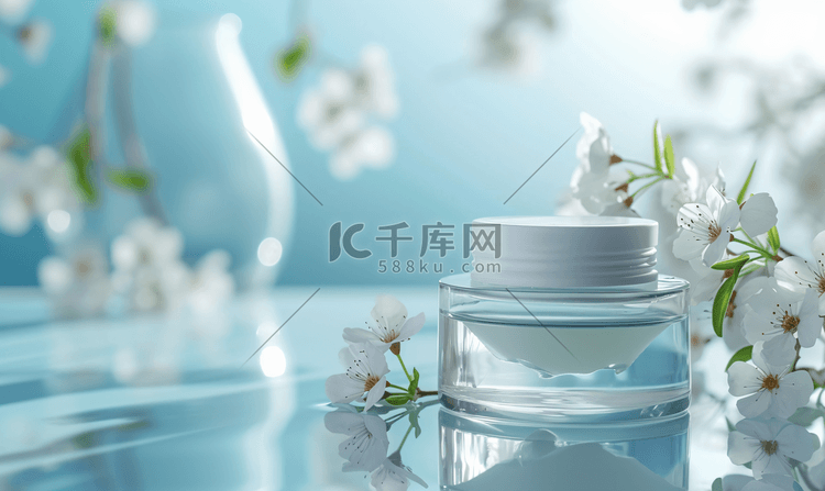 美容美白护肤脸部护理高清摄影大图-千库网