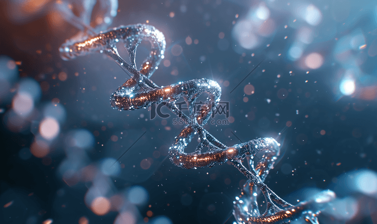 3ddna双螺旋结构高清摄影大图-千库网