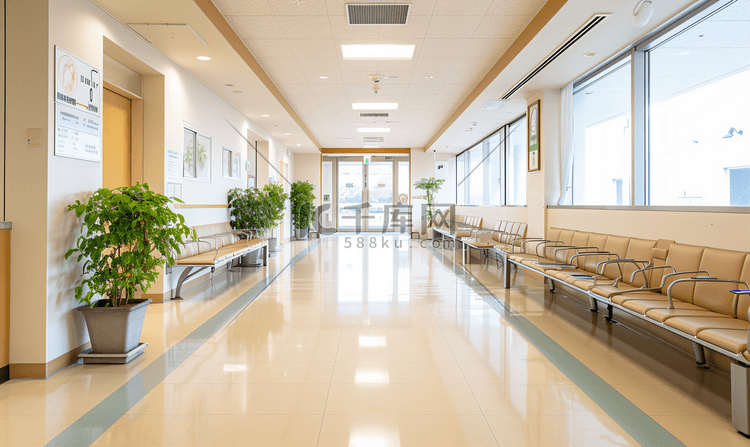 医院休息区等候区高清摄影大图-千库网