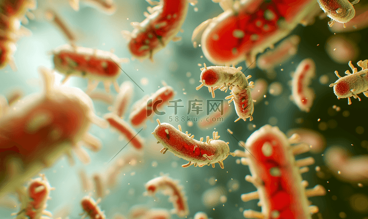 显微镜细菌医疗高清摄影大图-千库网