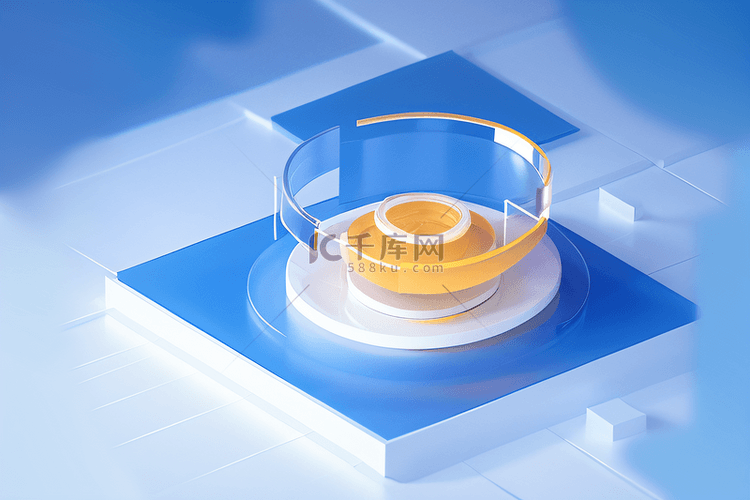 立体金融商务办公3DICON图标背景4背景图片免费下载_海报banner/高清大图_千库网(图片编号7168523)