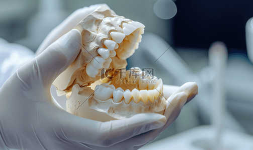 检查牙齿脆弱医疗高清摄影大图-千库网