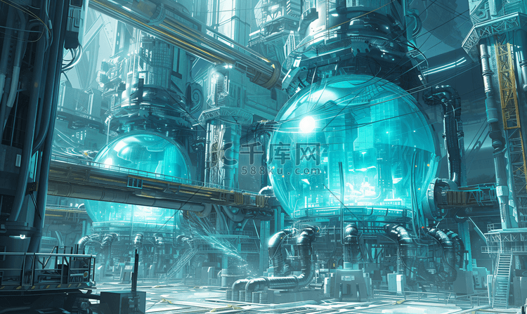 现代农业中的太阳能光伏板高清摄影大图-千库网