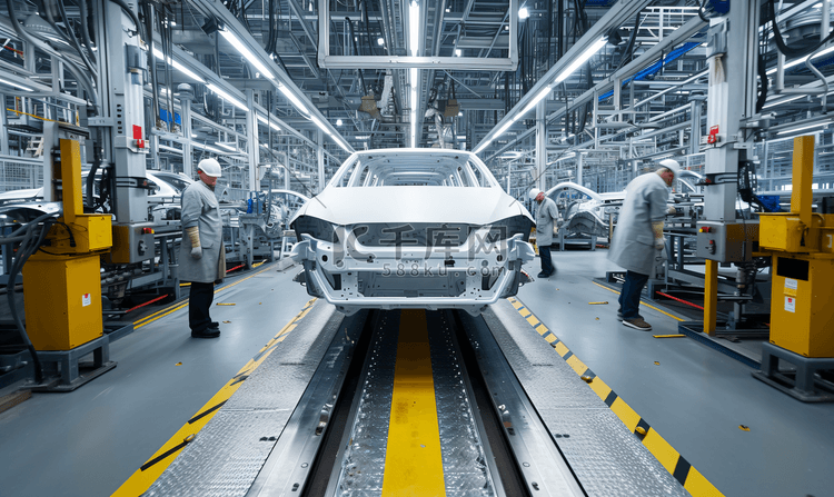 隧道行使的汽车高清摄影大图-千库网