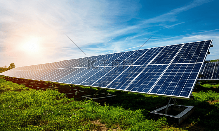 高山上的风能电力发电风车高清摄影大图-千库网