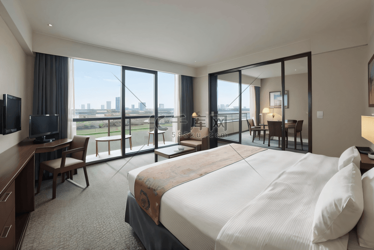酒店客房窗户设计效果图片5高清摄影大图-千库网