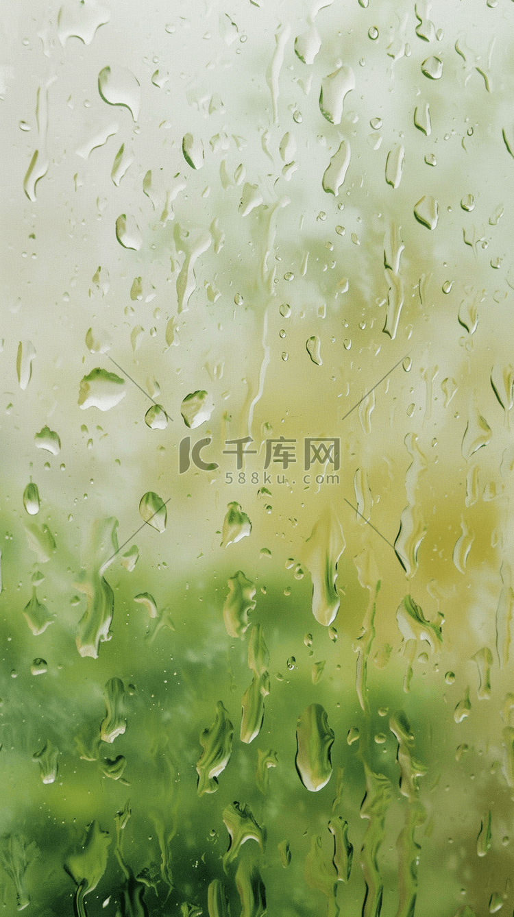 春天绿色玻璃窗上的雨点背景图片背景图片免费下载_海报banner/高清大图_千库网(图片编号7175490)