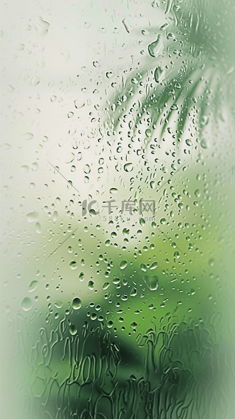 春天绿色玻璃窗上的雨点素材背景图片免费下载_海报banner/高清大图_千库网(图片编号7175497)