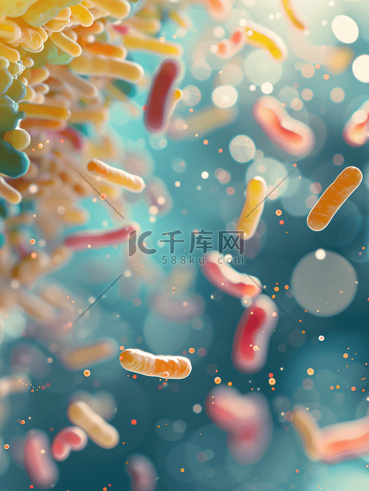 显微镜细菌医疗高清摄影大图-千库网