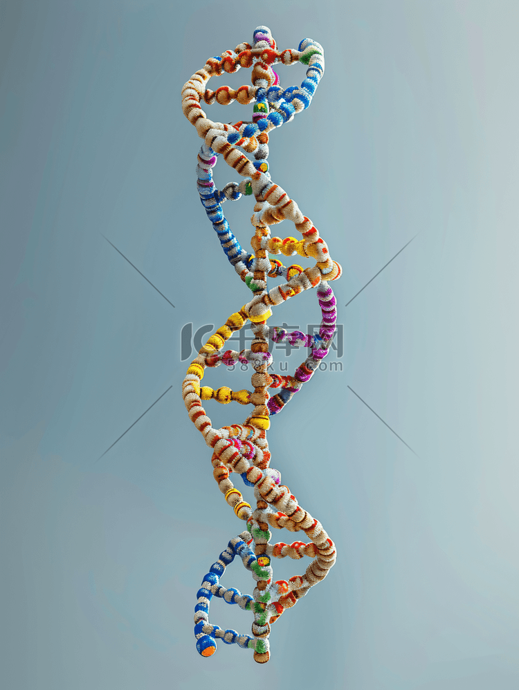 遗传dna双螺旋结构高清摄影大图-千库网