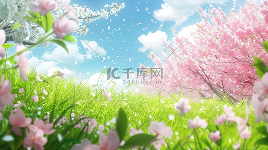 美丽的春天樱花花朵高清摄影图高清摄影大图-千库网