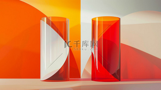 几何剔透玻璃立体描绘摄影照片高清摄影大图-千库网