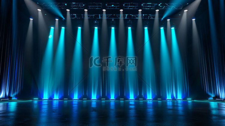 舞台灯光摄影照片写实高清摄影大图-千库网