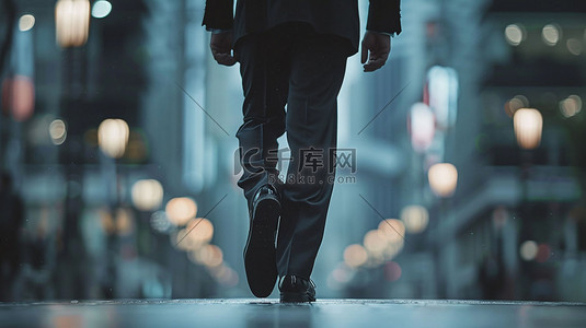 人物步行立体描绘摄影照片真实高清摄影大图-千库网