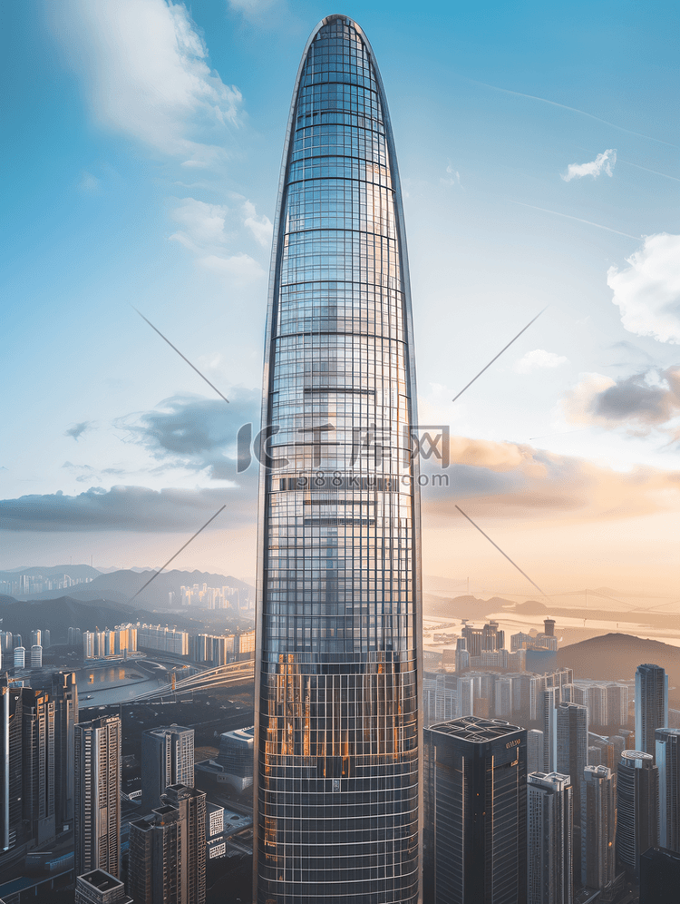 深圳福田区平安金融大厦高清摄影大图-千库网