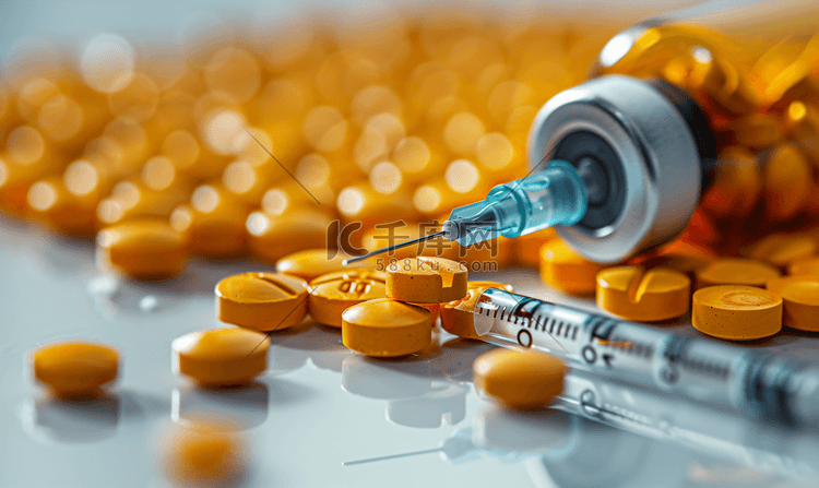 注射胰岛素特写高清摄影大图-千库网
