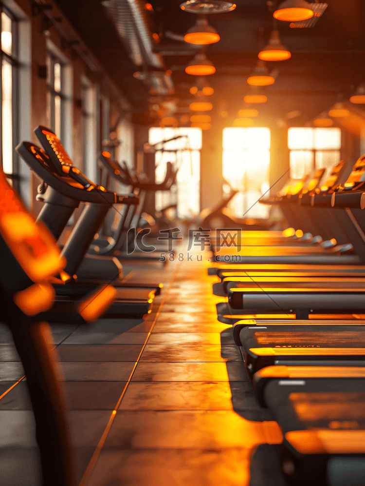 健身会所空间高清摄影大图-千库网