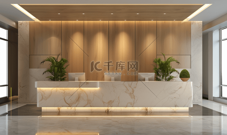 酒店前台接待高清摄影大图-千库网