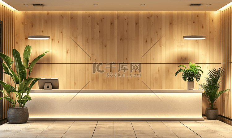 酒店前台接待高清摄影大图-千库网