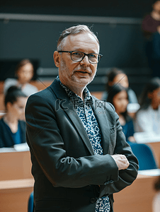 大学教授的讲座高清摄影大图-千库网