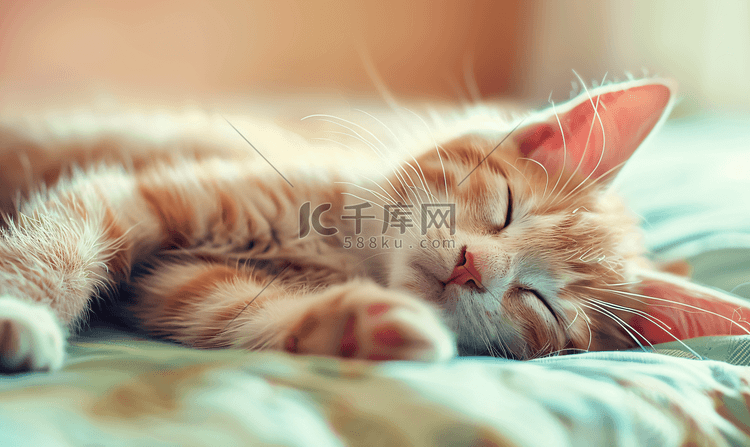 猫睡觉的猫高清摄影大图-千库网