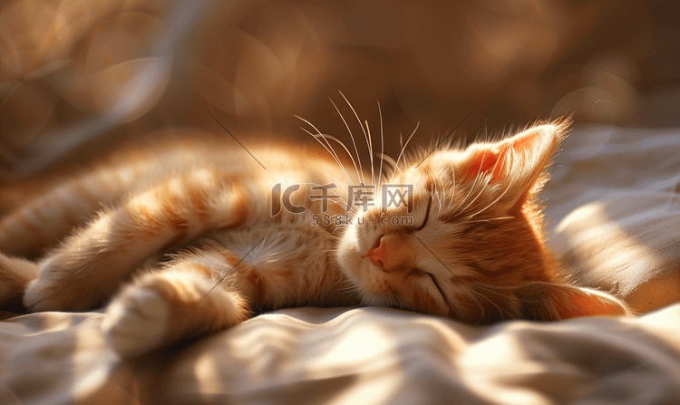 猫睡觉的猫高清摄影大图-千库网