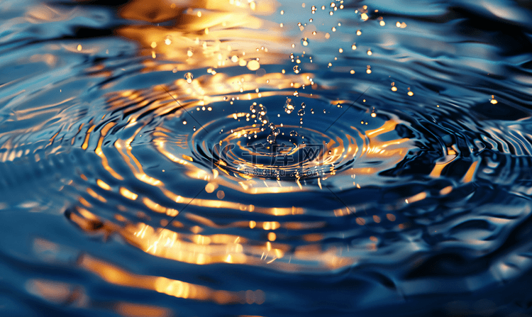 水波纹背景素材高清摄影大图-千库网