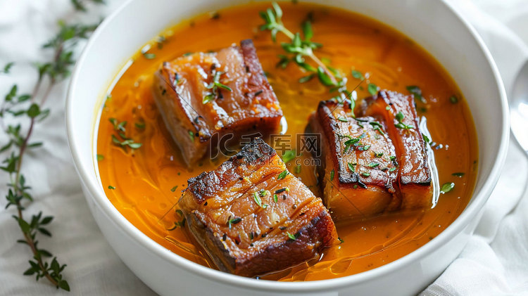 炸肉红烧肉立体描绘摄影照片高清摄影大图-千库网