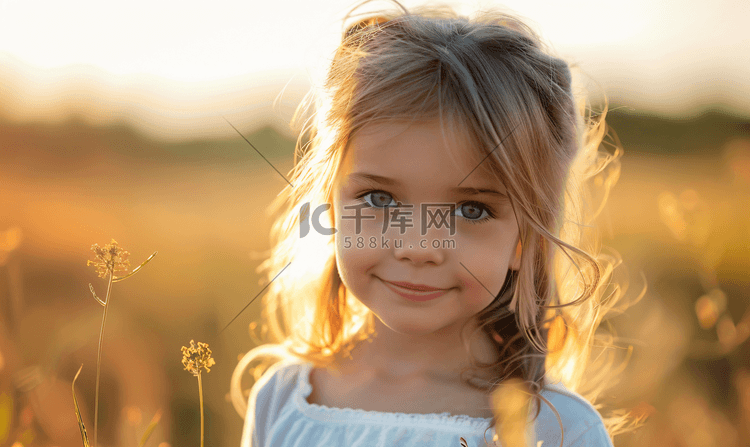 可爱的小女孩高清摄影大图-千库网
