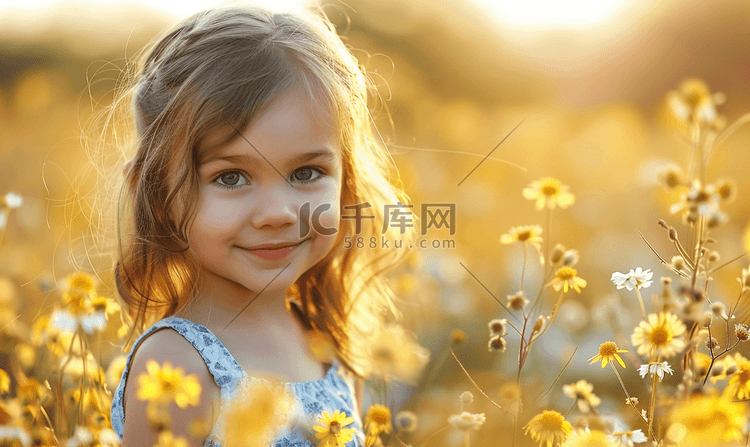 可爱的小女孩高清摄影大图-千库网