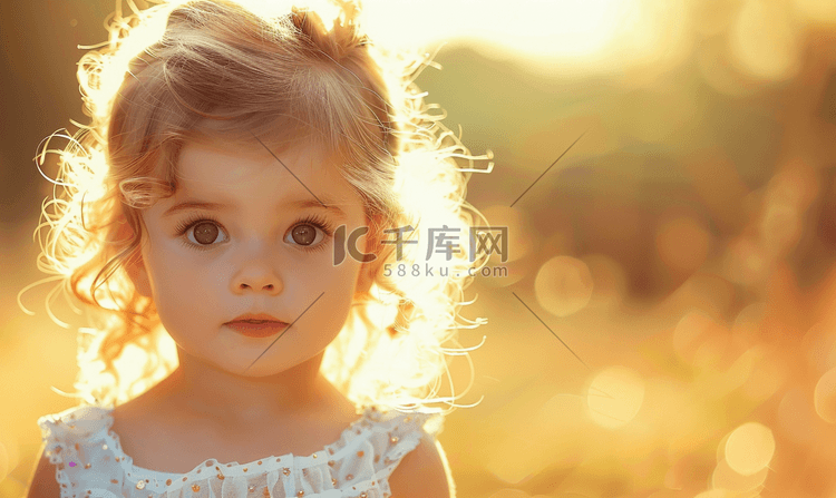 可爱的小女孩高清摄影大图-千库网