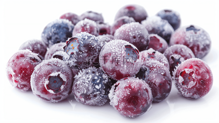 速冻冷冻的水果蓝莓5高清摄影大图-千库网
